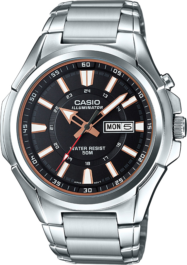 Casio Mtp E200d 1a Işıklı Erkek Çelik Kol Saati Gündüz Saat