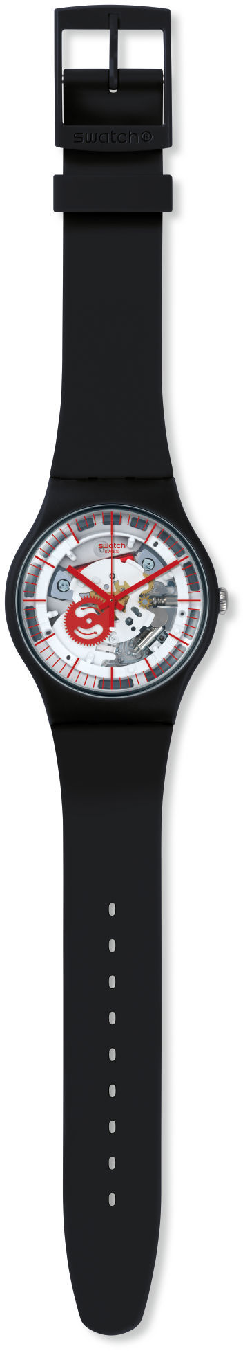 Swatch Siyah İçi Görünen Kol Saati SUOB153 | Gündüz Saat