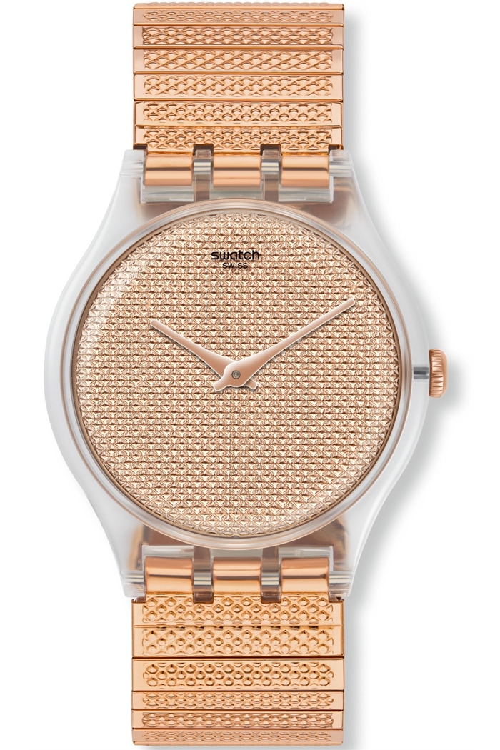 Swatch Suok134b Rose Gold Lastikli Kordon Saat | Gündüz Saat