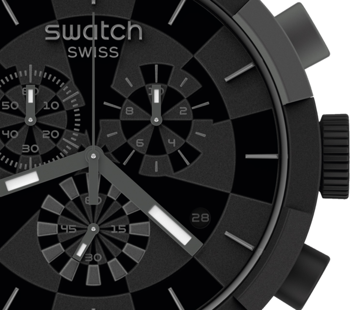 Swatch Sb02b400 CHECKPOINT BLACK Erkek Saati | Gündüz Saat