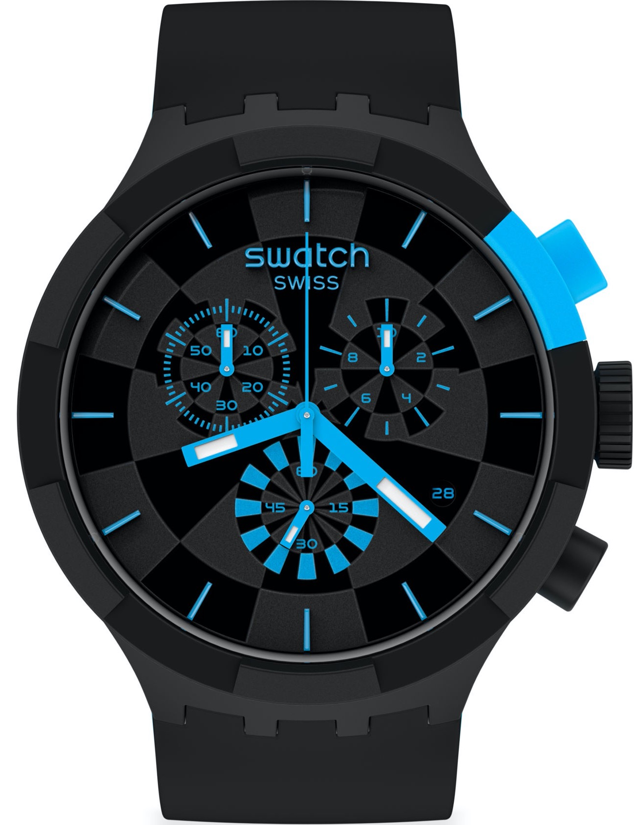 Swatch Sb02b401 CHECKPOINT BLUE Erkek Saati | Gündüz Saat