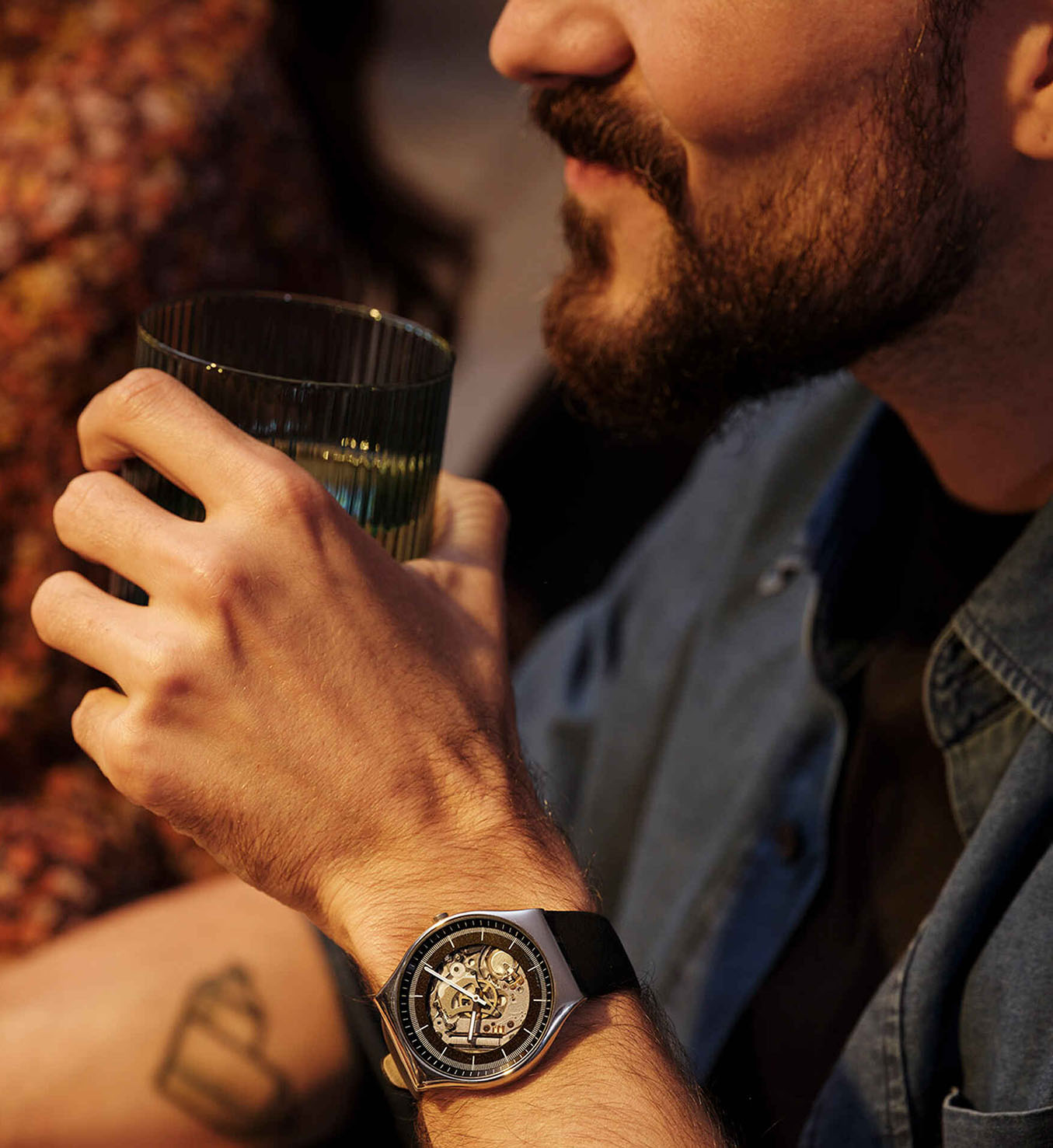 Swatch Ss07s115 BLACK SKELETON Kol Saati | Gündüz Saat