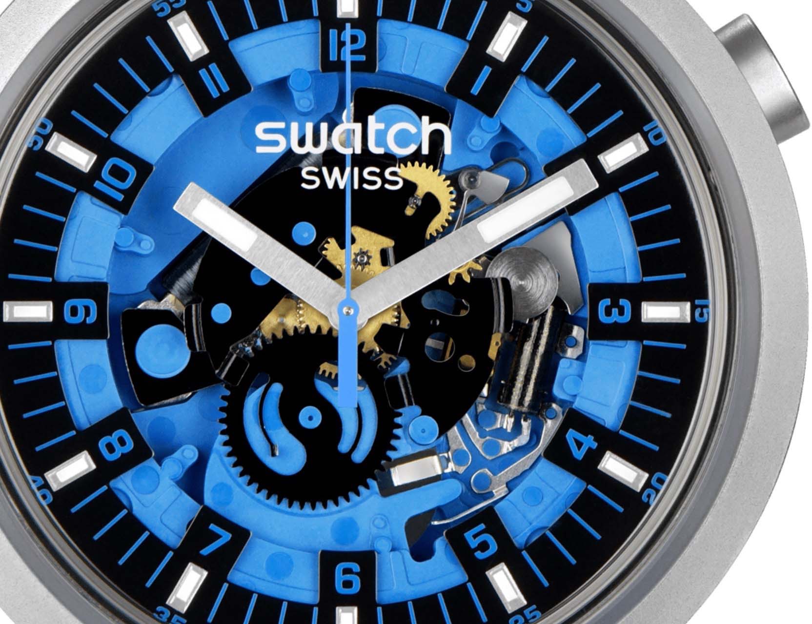 Swatch BIG BOLD IRONY Sb07s106 AZURE BLUE DAZE | Gündüz Saat