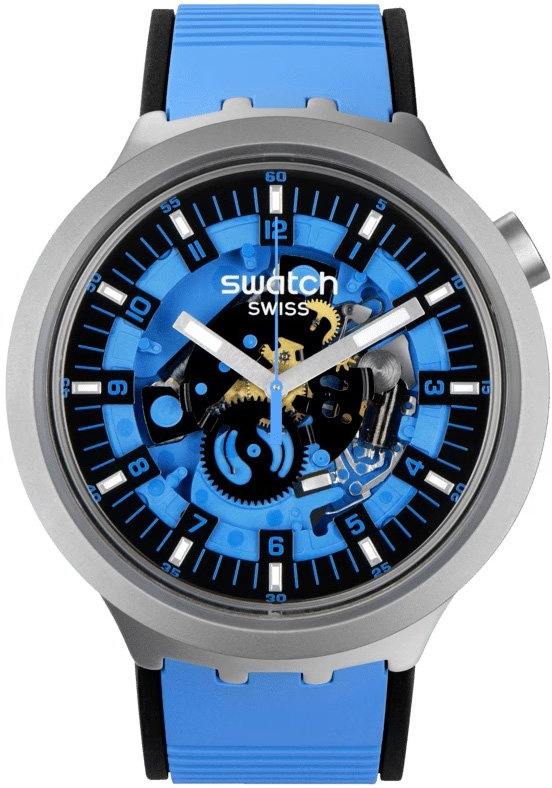 Swatch BIG BOLD IRONY Sb07s106 AZURE BLUE DAZE | Gündüz Saat