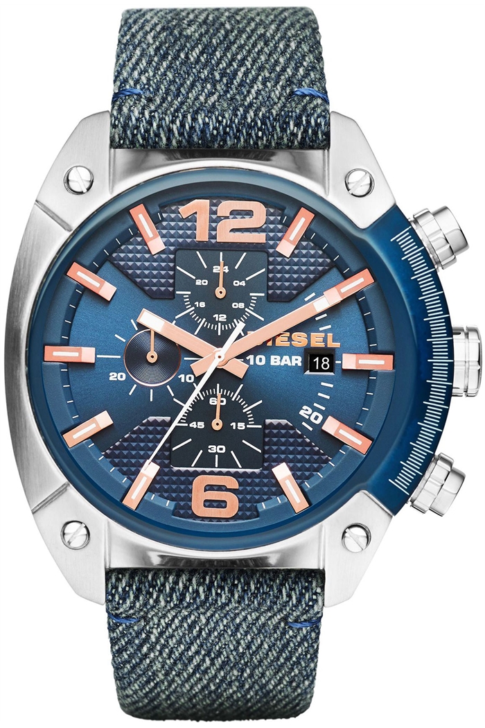 DİESEL DZ4374 Kot Kayışlı Kol Saati